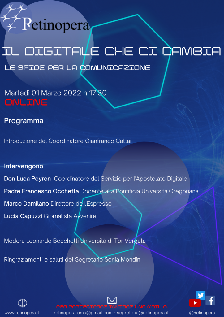 Il digitale che ci cambia - Le sfide per la comunicazione - Retinopera